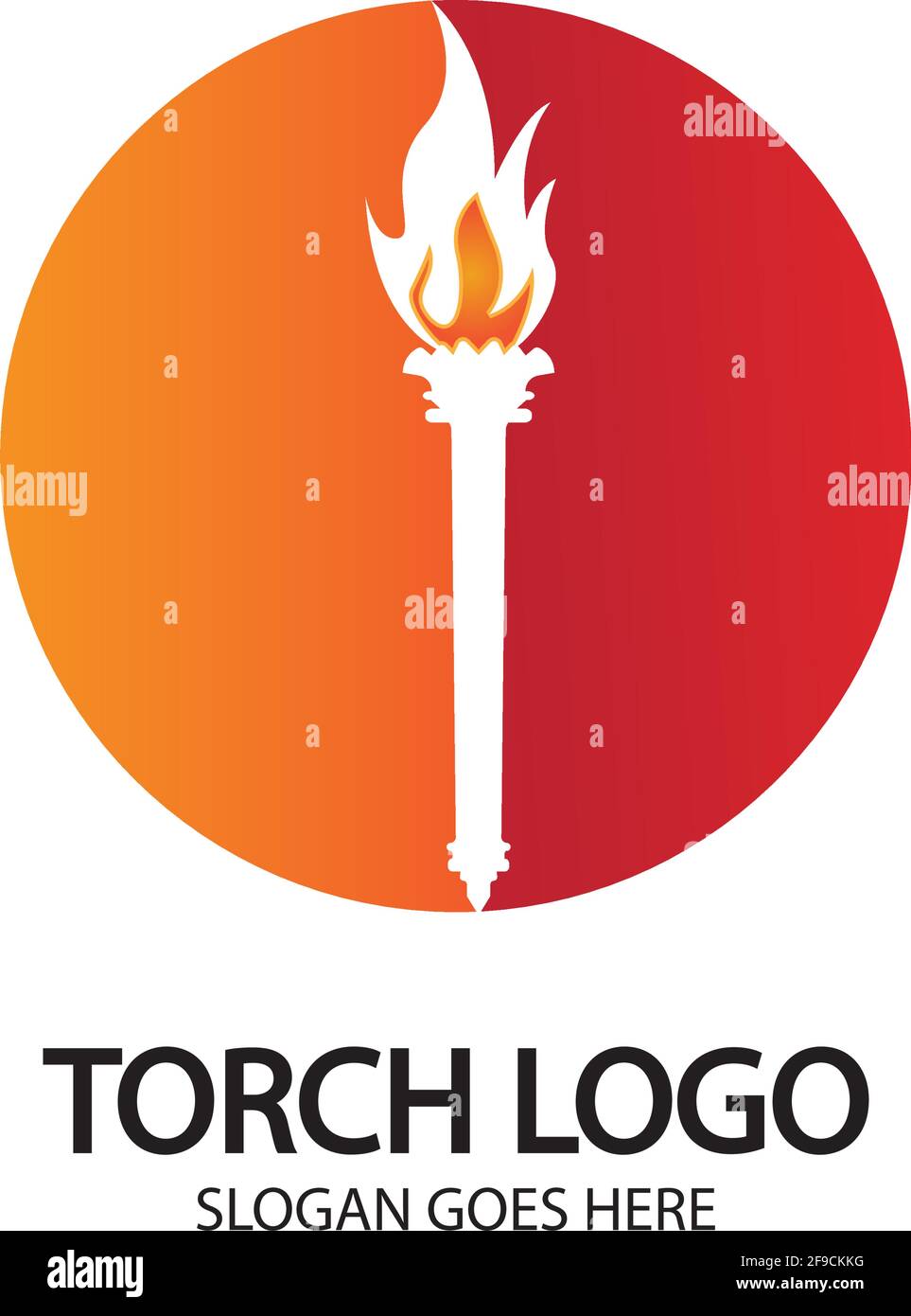 Torch vector icon illustration design template Stock Vector Image & Art ...
