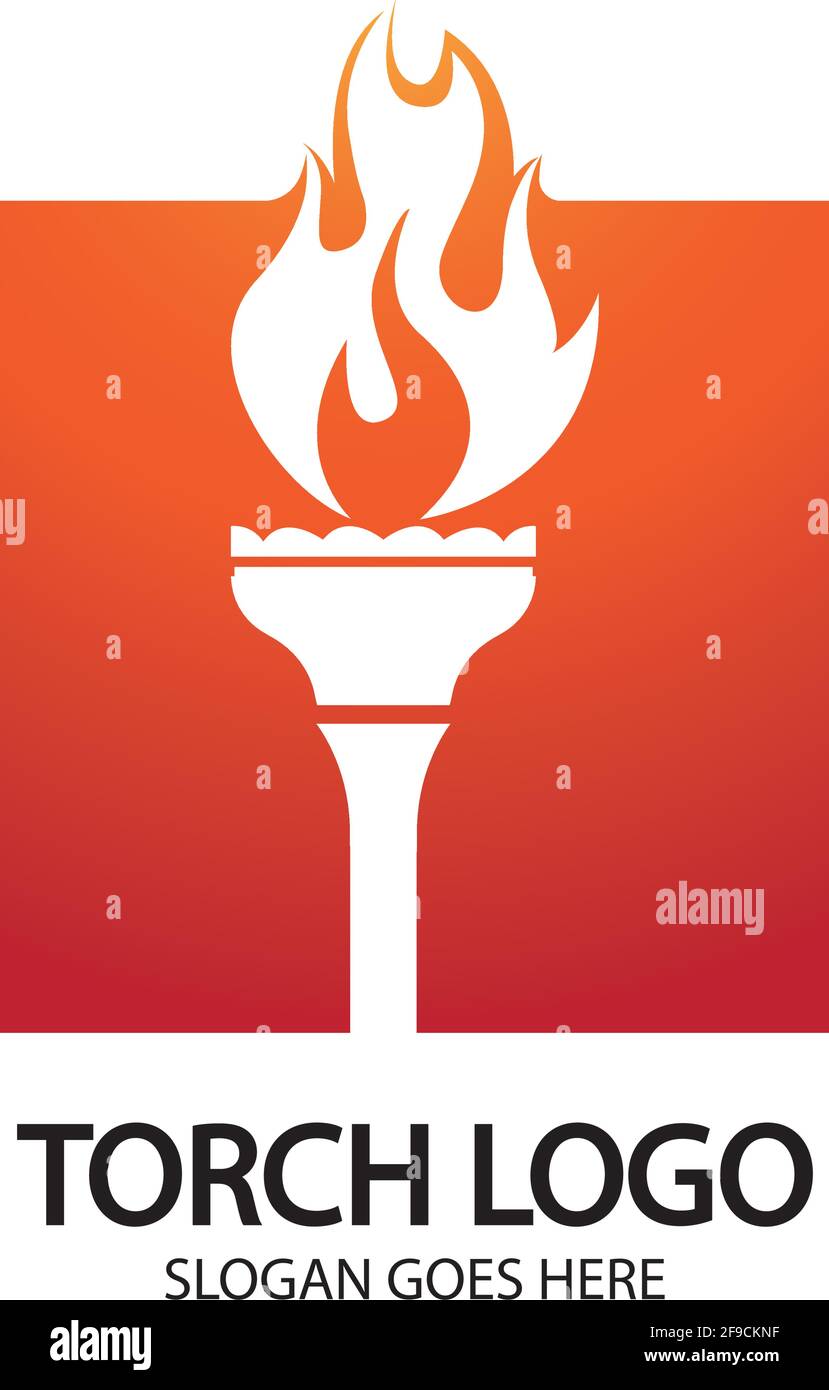 Torch vector icon illustration design template Stock Vector Image & Art ...