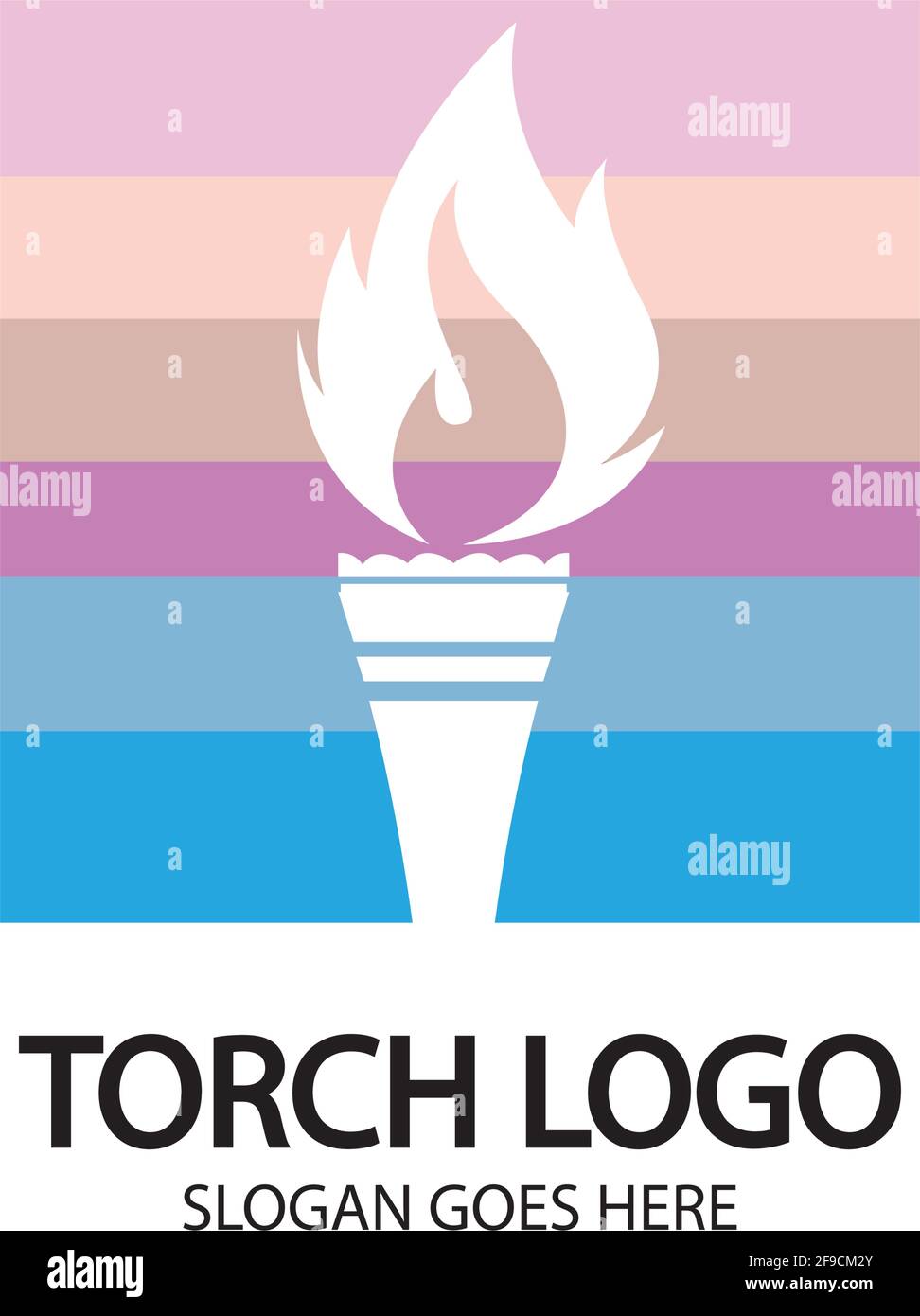 Torch vector icon illustration design template Stock Vector Image & Art ...