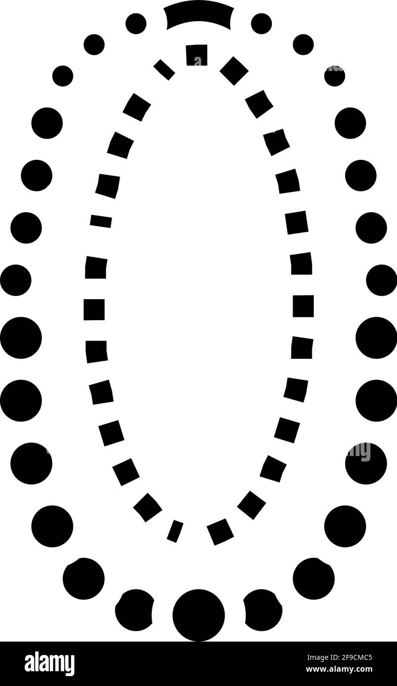 beads jewellery line icon vector illustration Stock Vector Image & Art ...