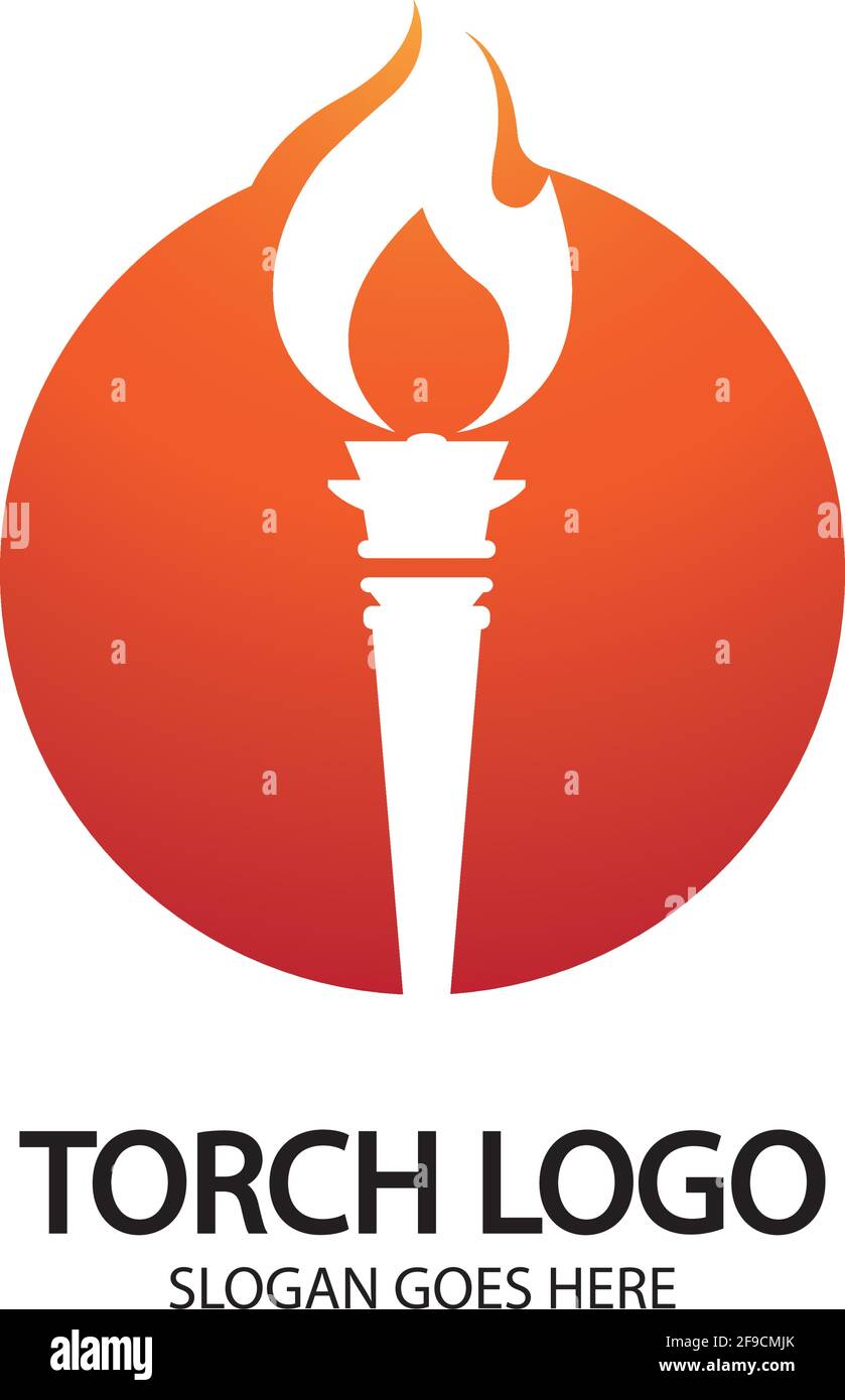Torch vector icon illustration design template Stock Vector Image & Art ...