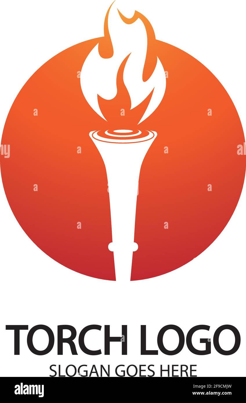 Torch vector icon illustration design template Stock Vector Image & Art ...