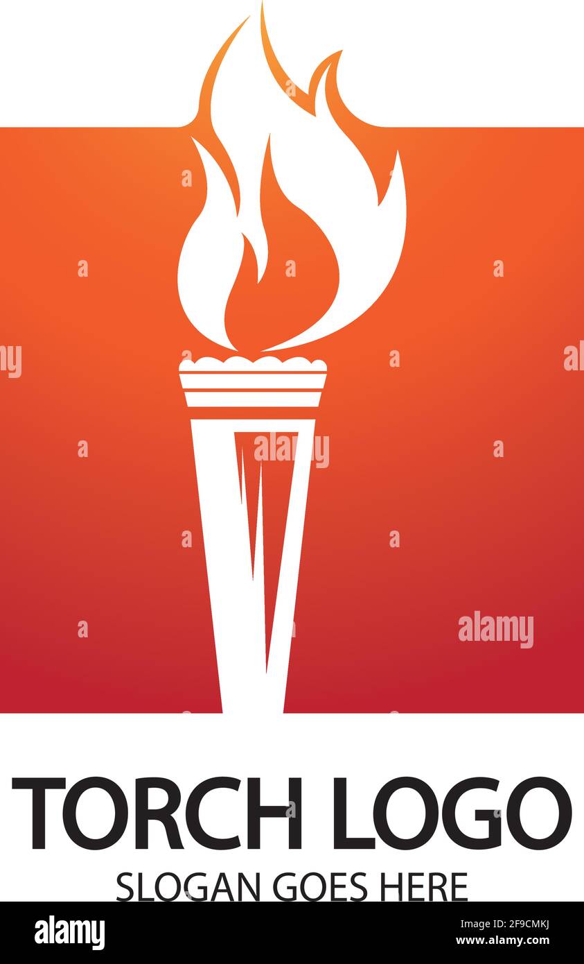Torch vector icon illustration design template Stock Vector Image & Art ...