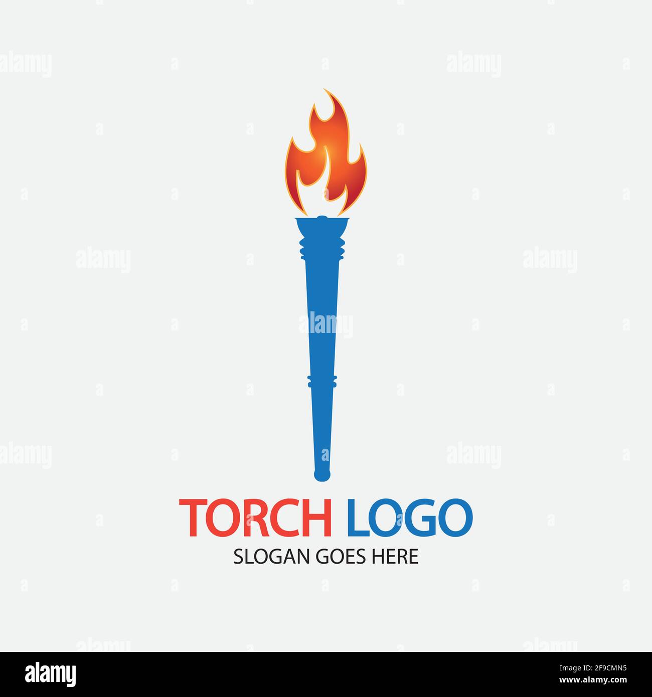 Torch vector icon illustration design template Stock Vector Image & Art ...