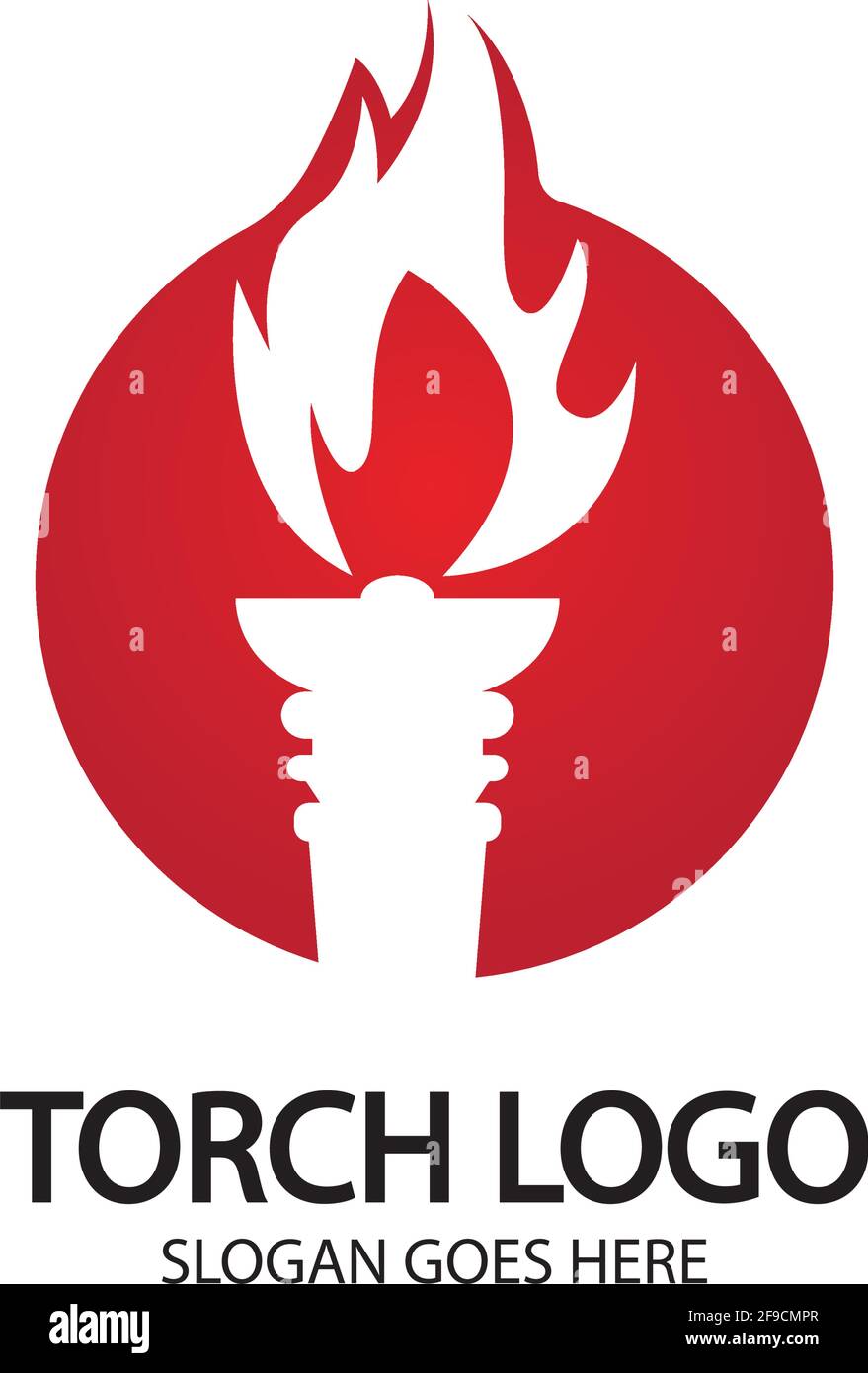 Torch vector icon illustration design template Stock Vector Image & Art ...