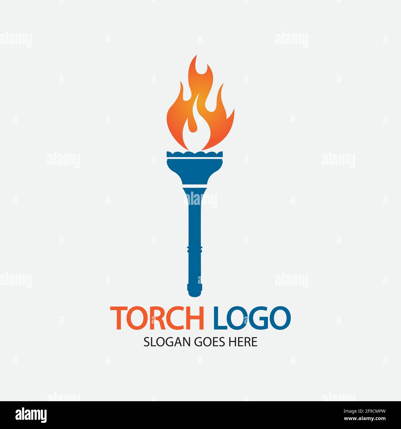 Torch vector icon illustration design template Stock Vector Image & Art ...