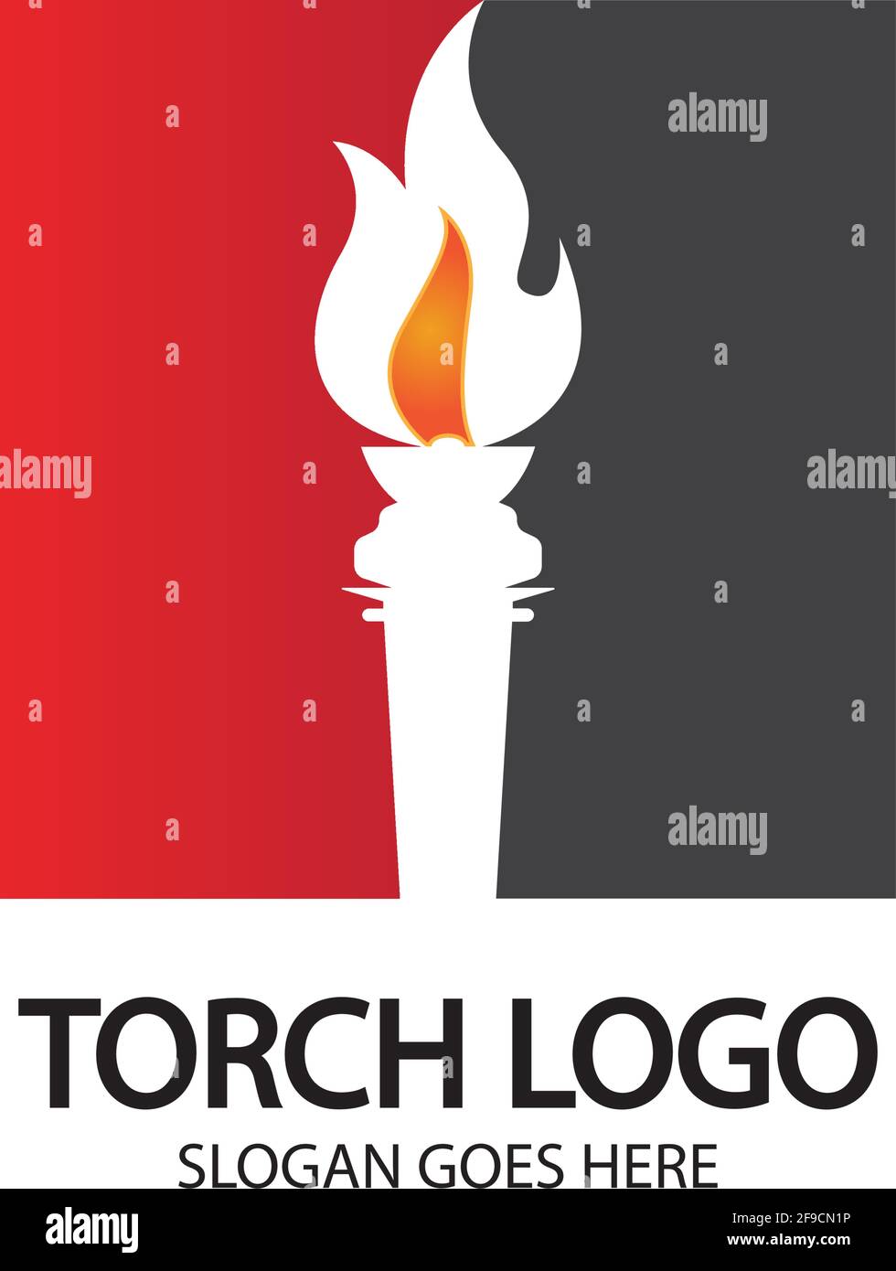 Torch vector icon illustration design template Stock Vector Image & Art ...