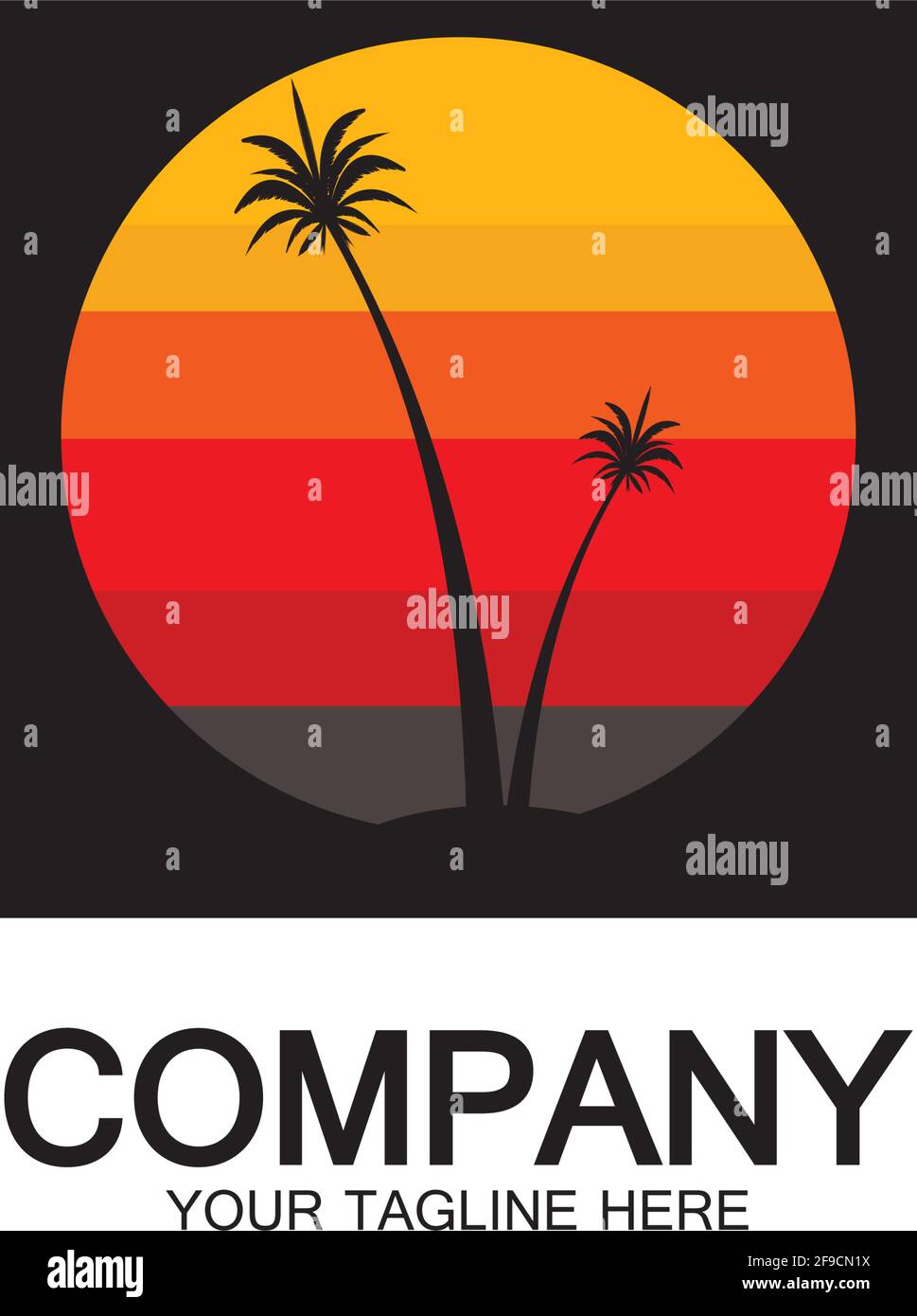 California palm tree sign Cut Out Stock Images & Pictures - Alamy