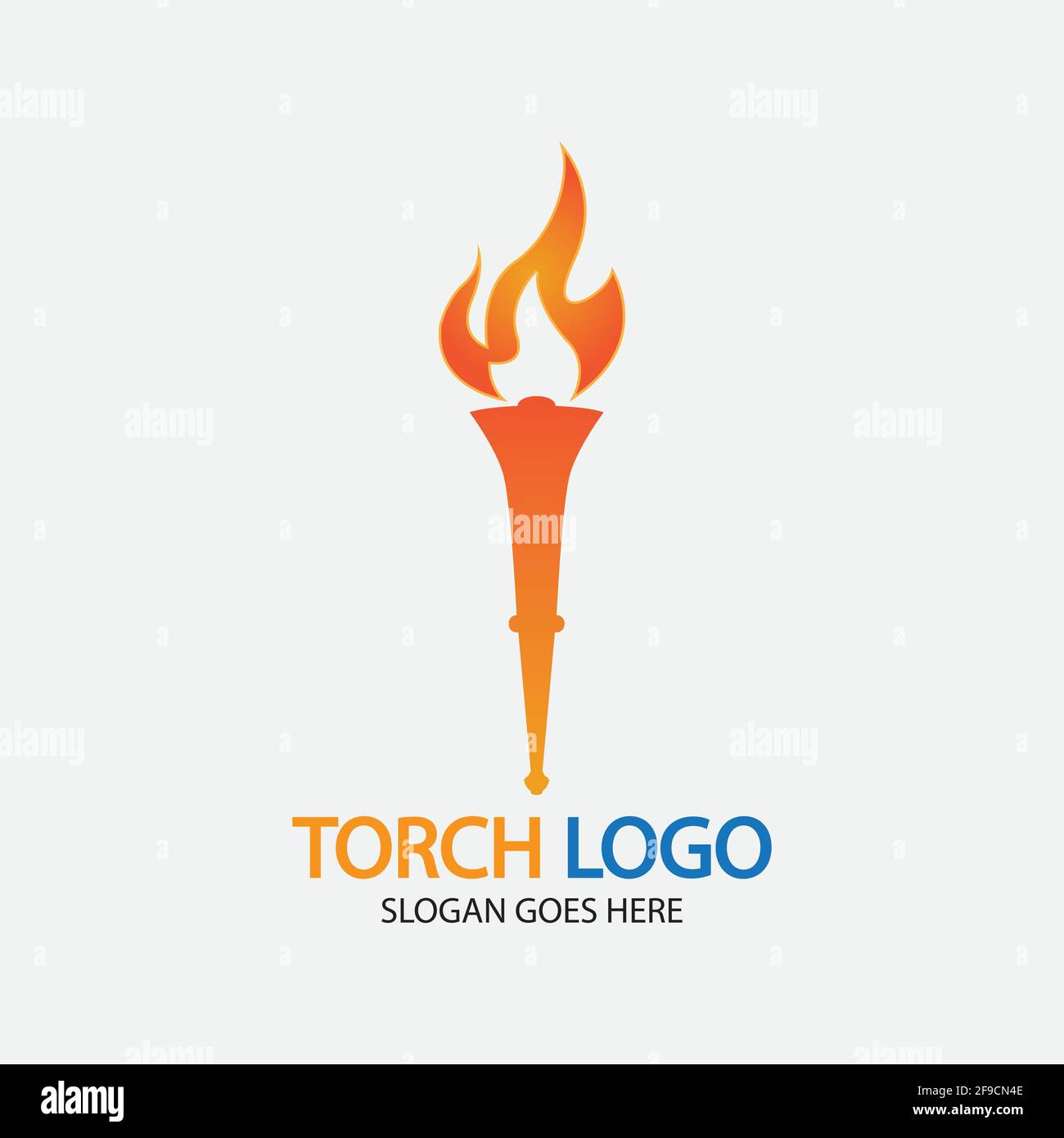 Torch vector icon illustration design template Stock Vector Image & Art ...