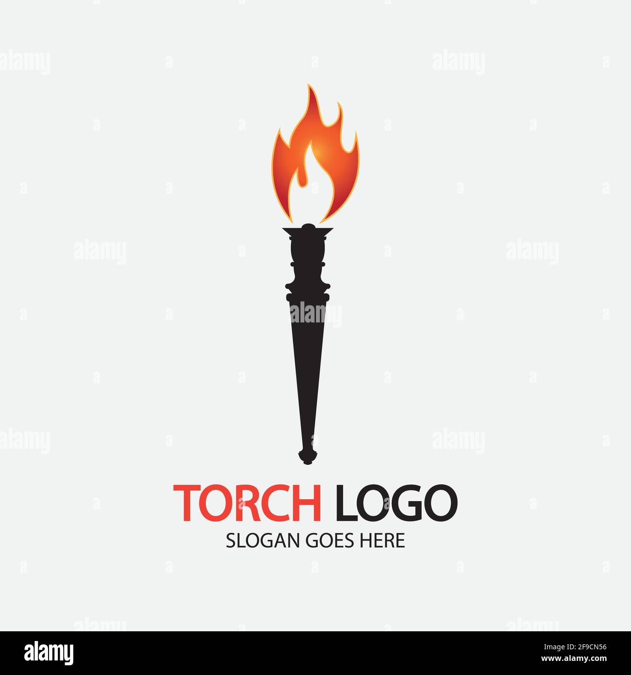 Torch vector icon illustration design template Stock Vector Image & Art ...