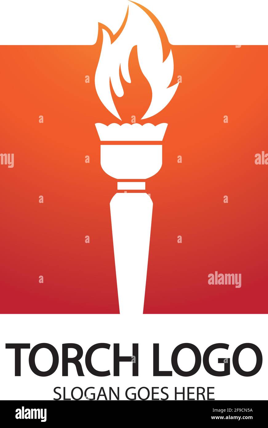 Torch vector icon illustration design template Stock Vector Image & Art ...