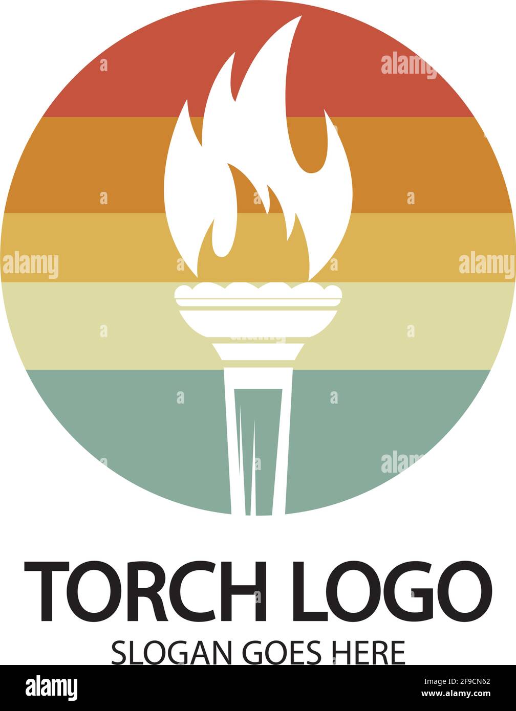 Torch vector icon illustration design template Stock Vector Image & Art ...