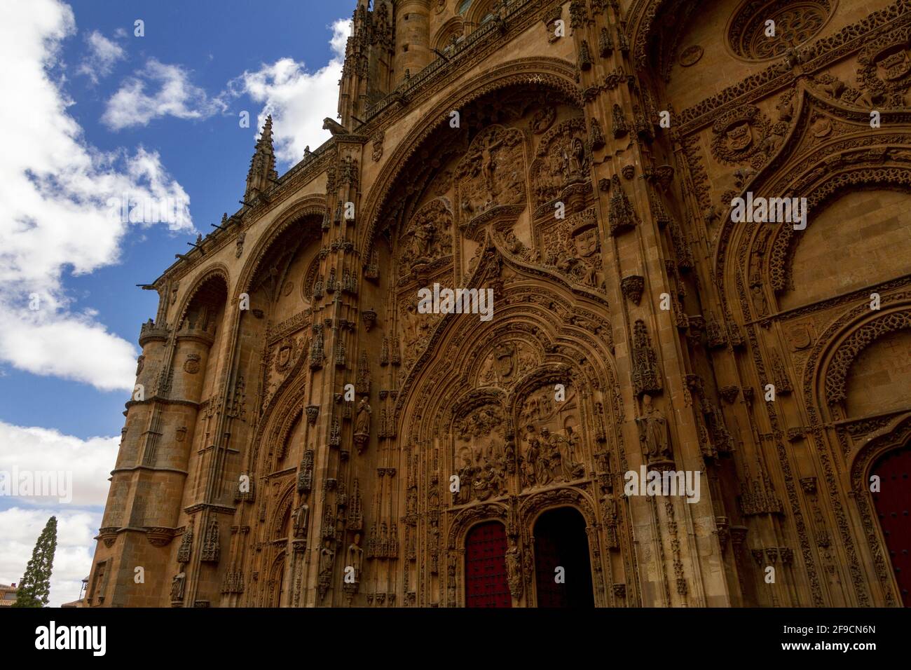 Shot of the beautiful exterior of the Cathedral Salamanca in Spain Stock Photo - Alamy