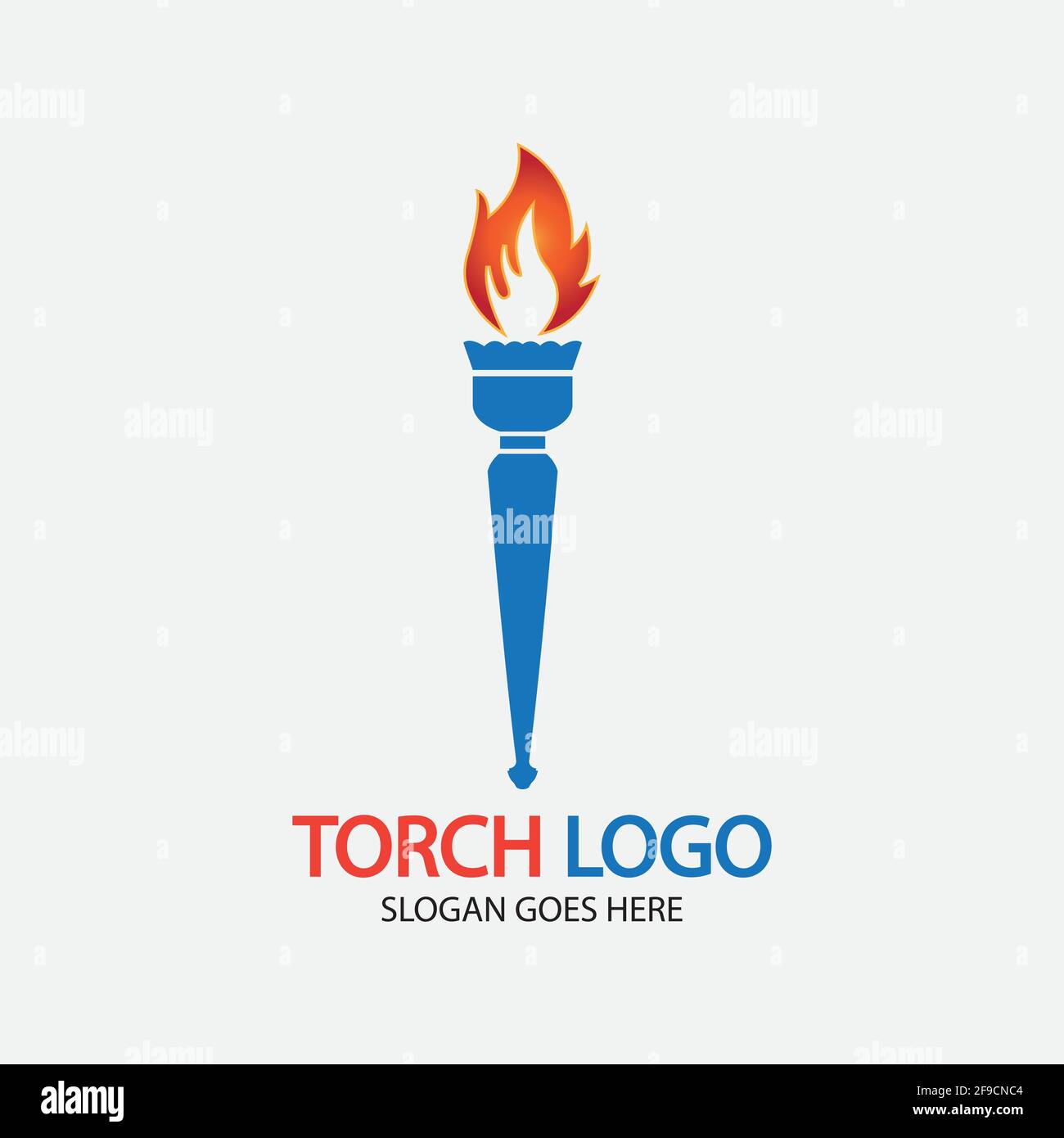 Torch vector icon illustration design template Stock Vector Image & Art ...