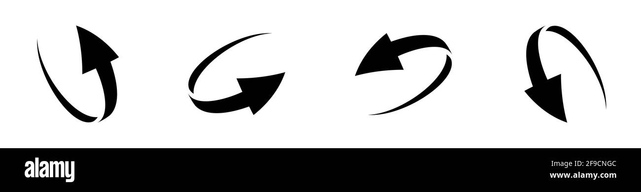 Loop circle arrow icon set Stock Vector Image & Art - Alamy