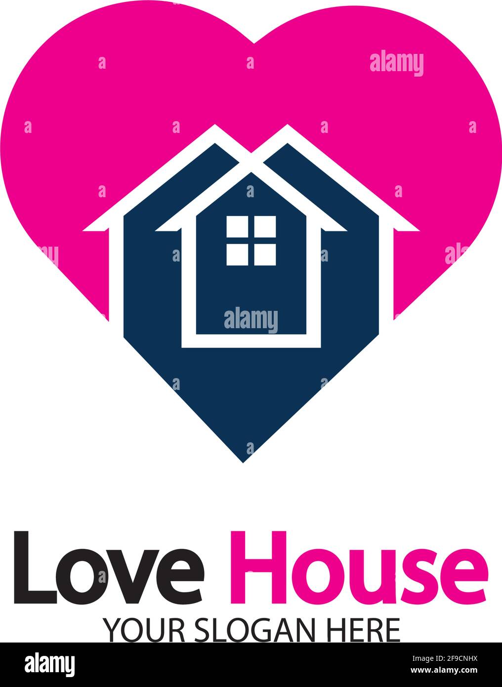Love Home Logo. Heart and House Icon Combination. Health and Care ...