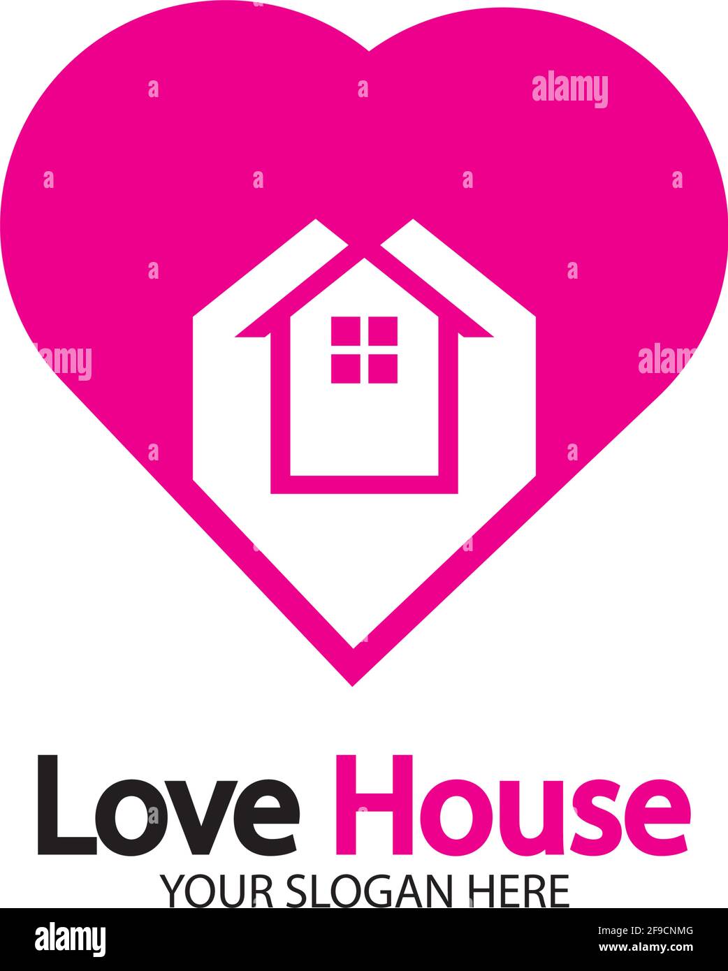 Love Home Logo. Heart and House Icon Combination. Health and Care ...