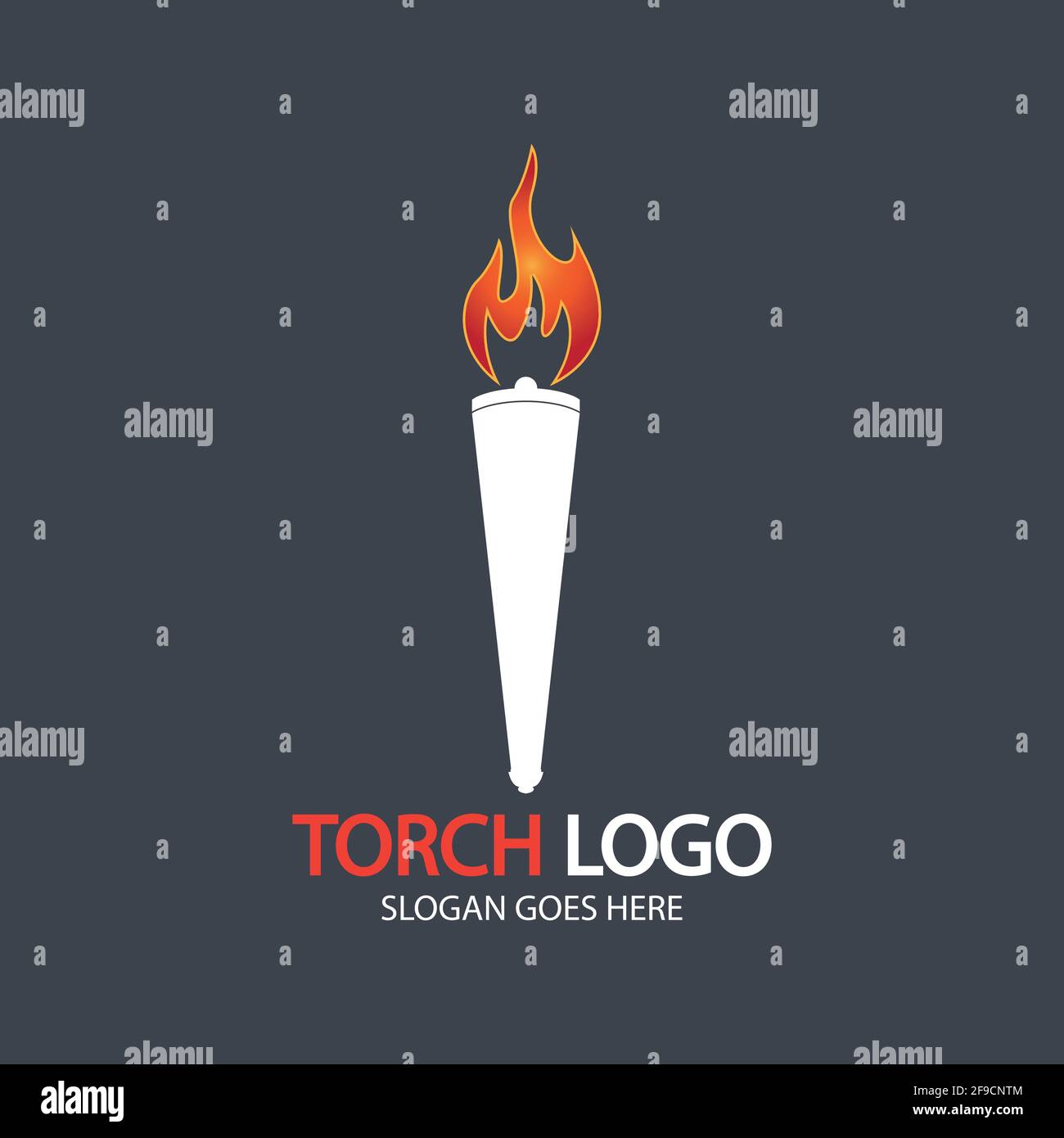 Torch vector icon illustration design template Stock Vector Image & Art ...