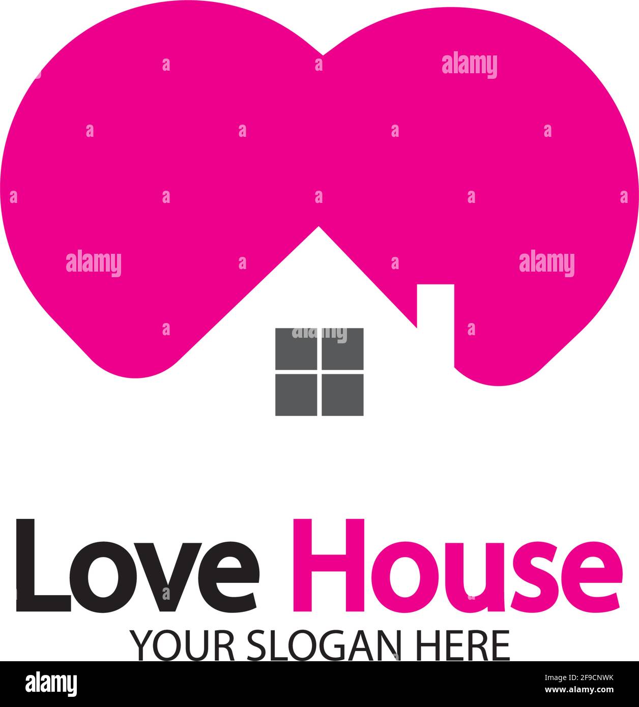Love Home Logo. Heart and House Icon Combination. Health and Care ...