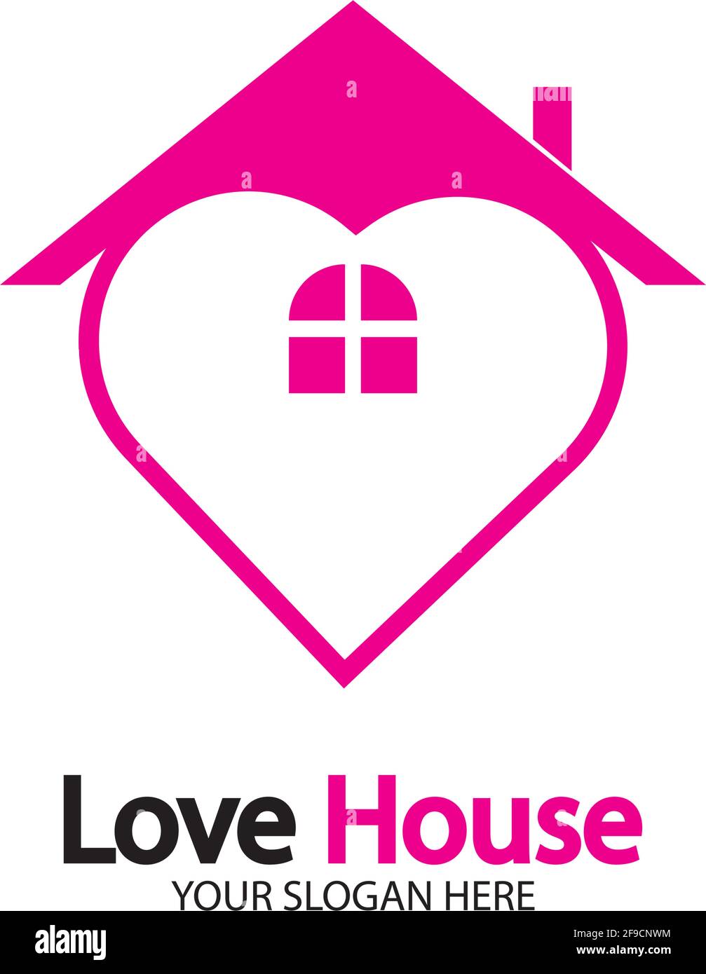 Love Home Logo. Heart and House Icon Combination. Health and Care ...