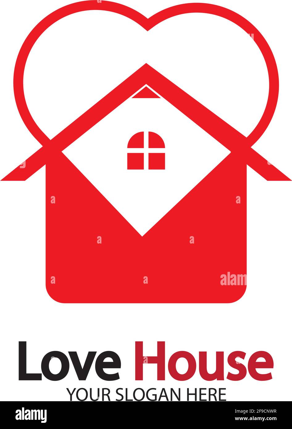 Love Home Logo. Heart and House Icon Combination. Health and Care ...