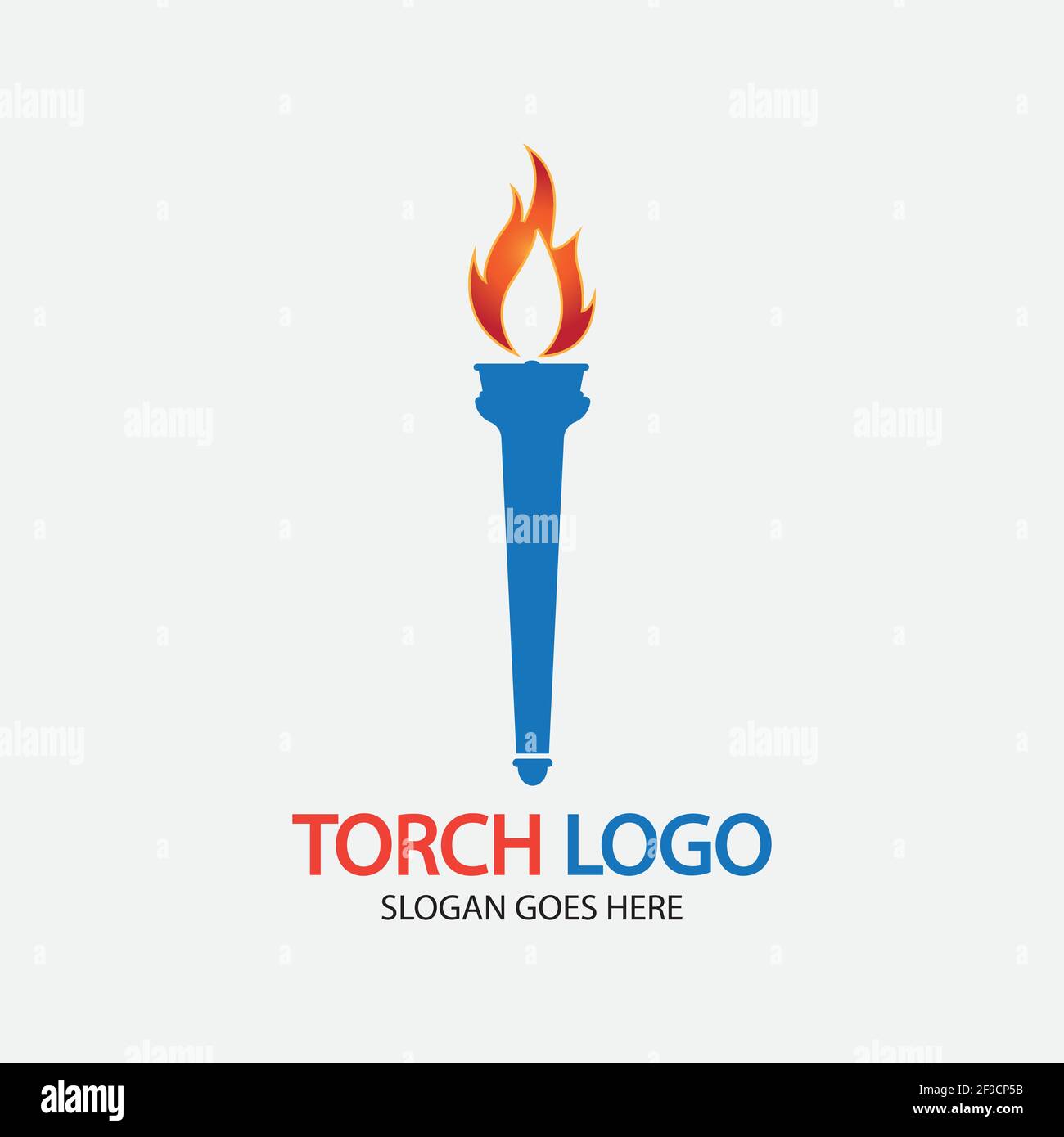 Torch vector icon illustration design template Stock Vector Image & Art ...