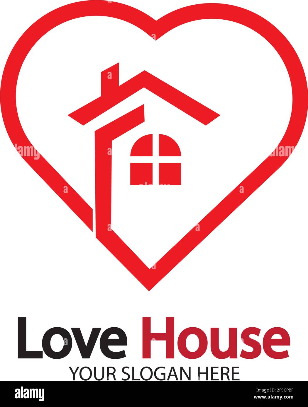 Love Home Logo. Heart and House Icon Combination. Health and Care ...