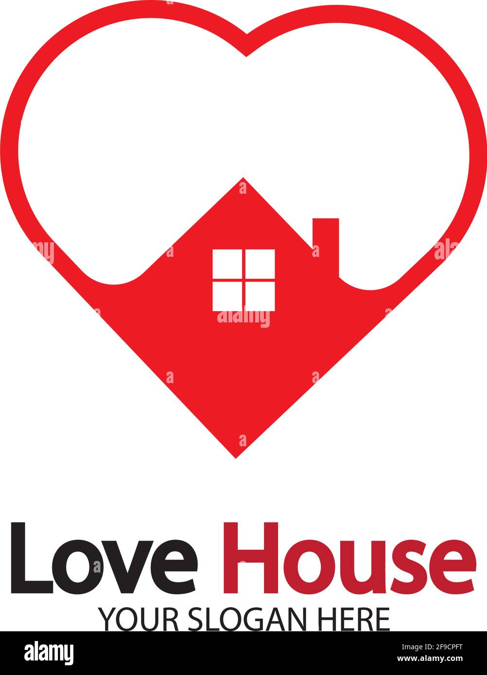 Love Home Logo. Heart and House Icon Combination. Health and Care ...