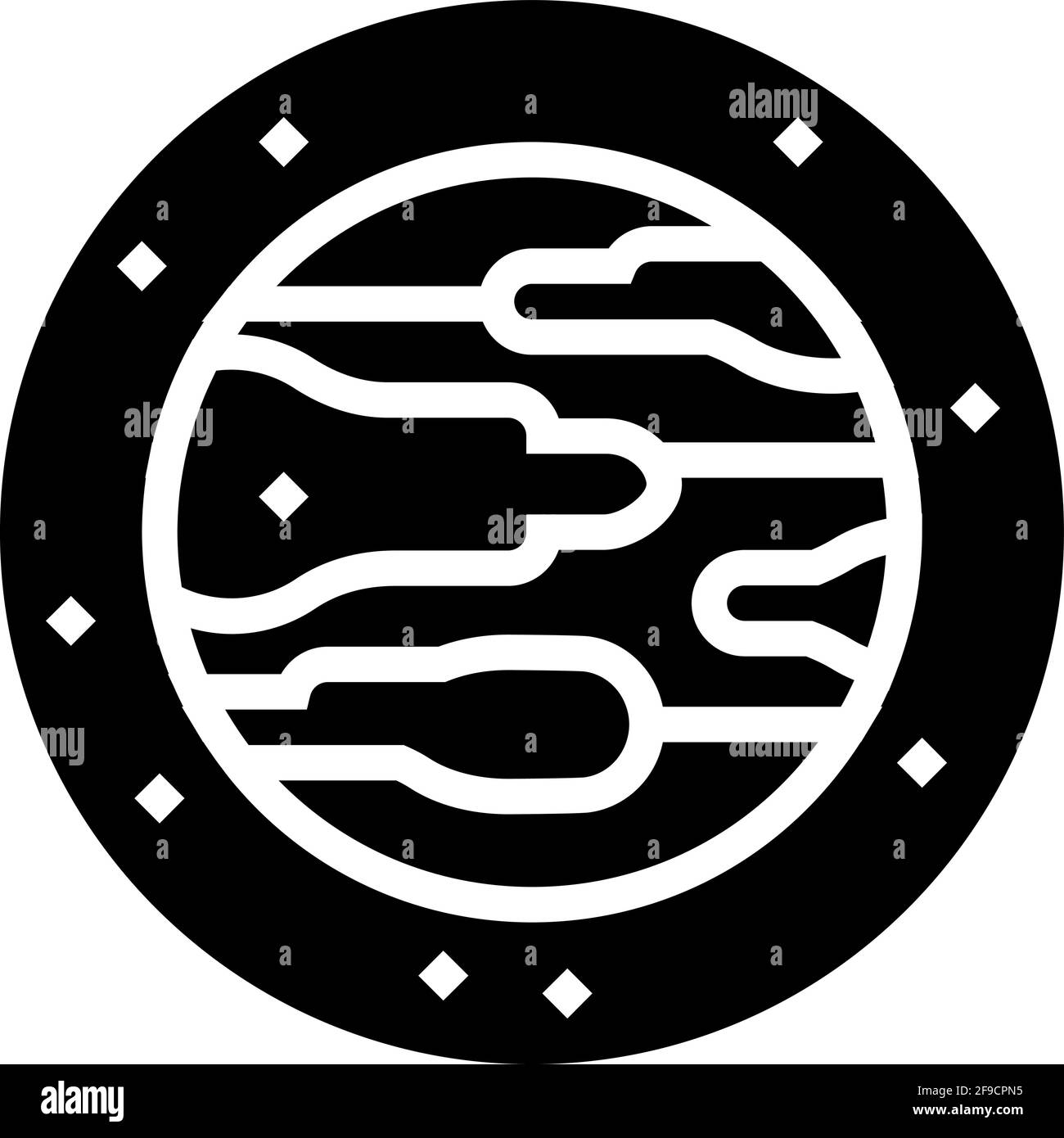 planet galaxy line icon vector illustration Stock Vector Image & Art ...