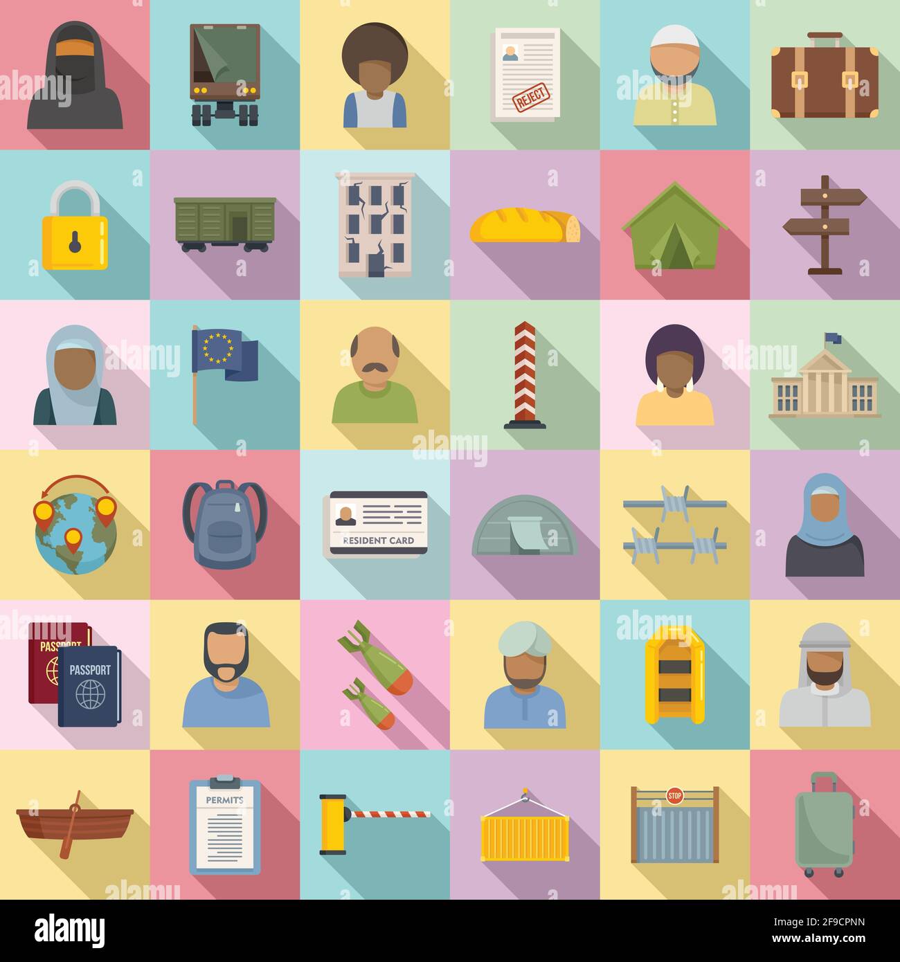 Africa immigrants border Stock Vector Images - Alamy