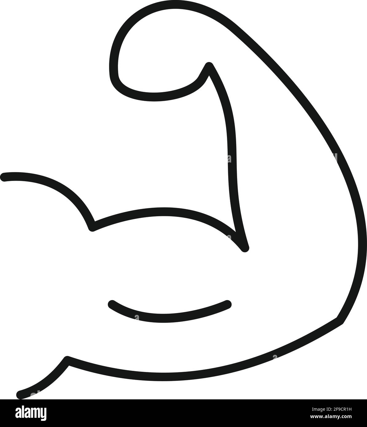 Arm muscles icon, outline style Stock Vector Image & Art - Alamy