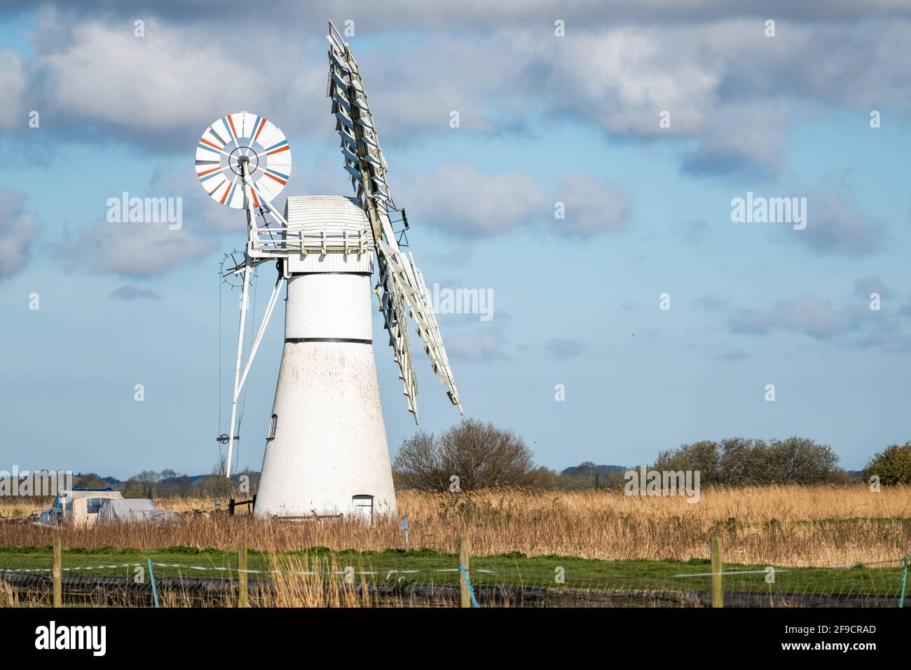 Traditional windmill on river bank hi-res stock photography and images ...