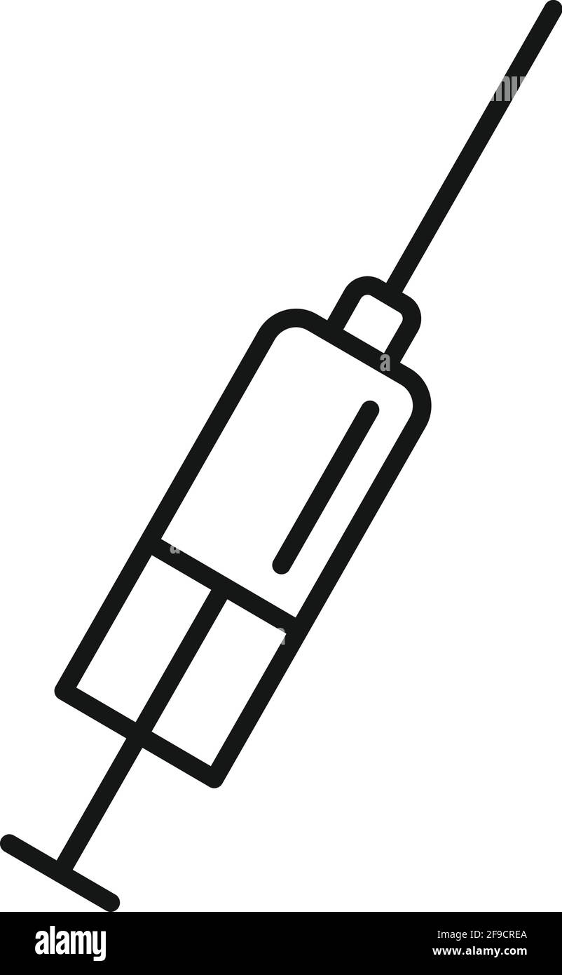 Medical syringe icon, outline style Stock Vector Image & Art - Alamy