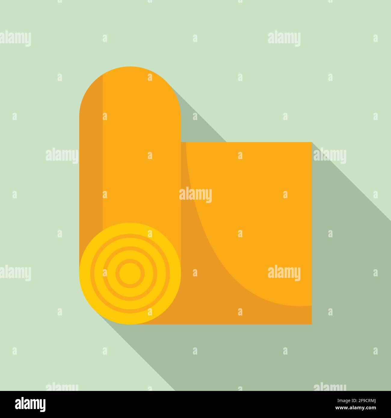 Fiber roll icon, flat style Stock Vector Image & Art - Alamy