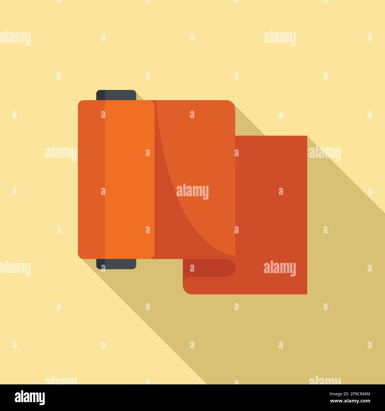 Textile roll icon, flat style Stock Vector Image & Art - Alamy