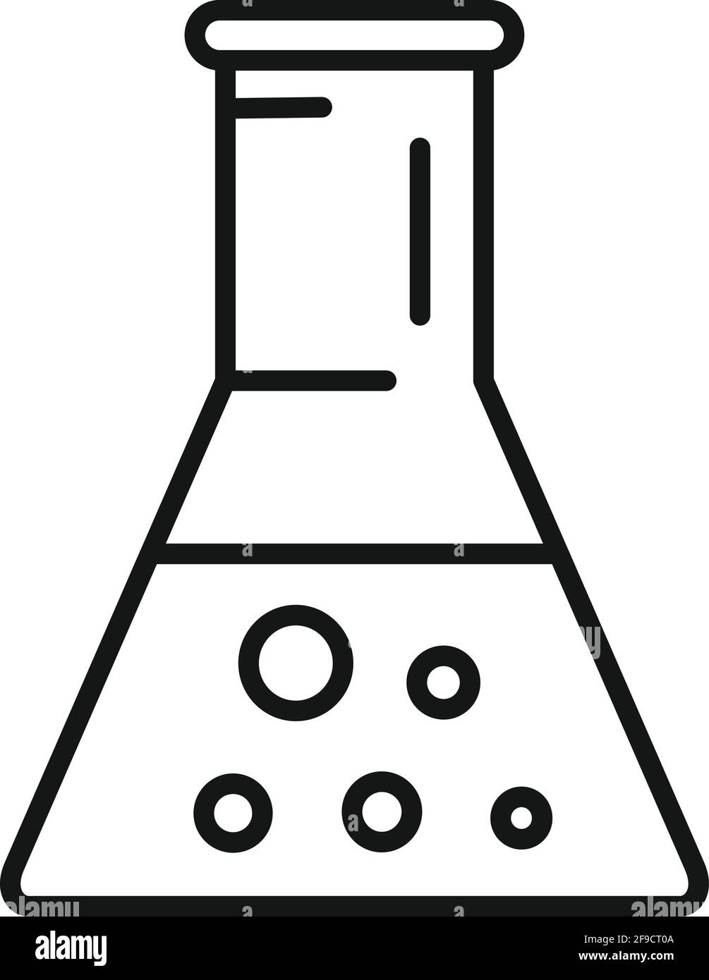 Textile color flask icon, outline style Stock Vector Image & Art - Alamy