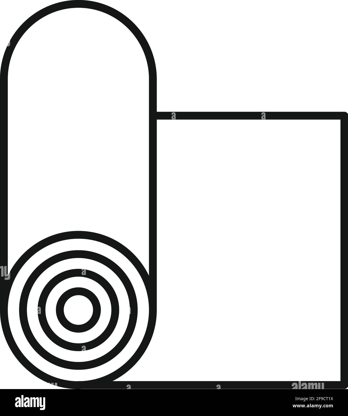 Fiber textile icon outline Black and White Stock Photos & Images - Alamy