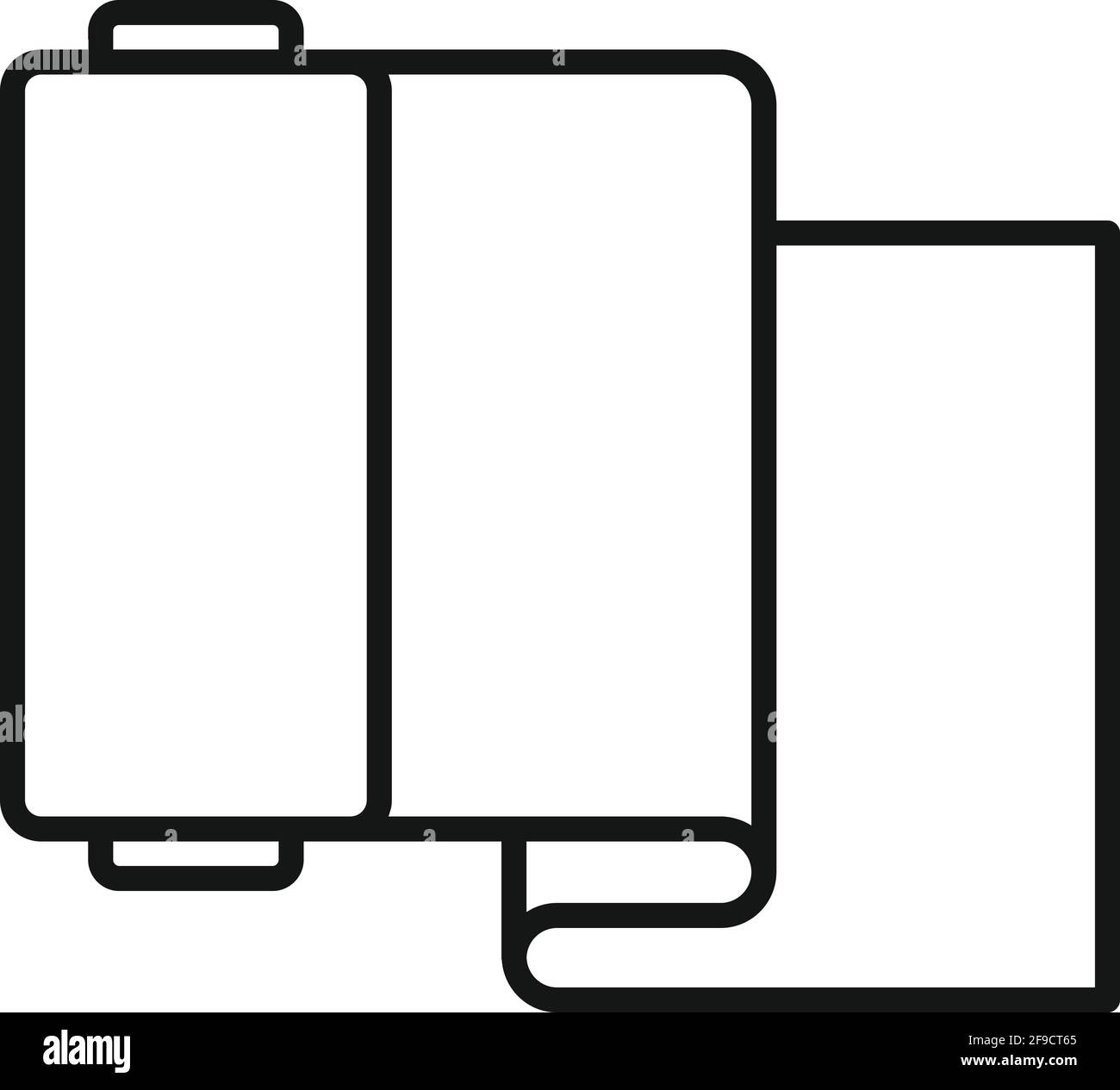 Textile roll icon, outline style Stock Vector Image & Art - Alamy