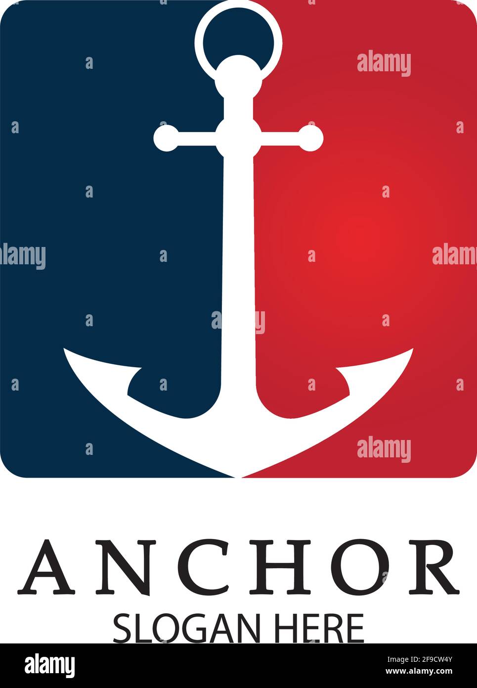 Anchor Logo Design Vector. Symbol of maritime icon or ocean business ...
