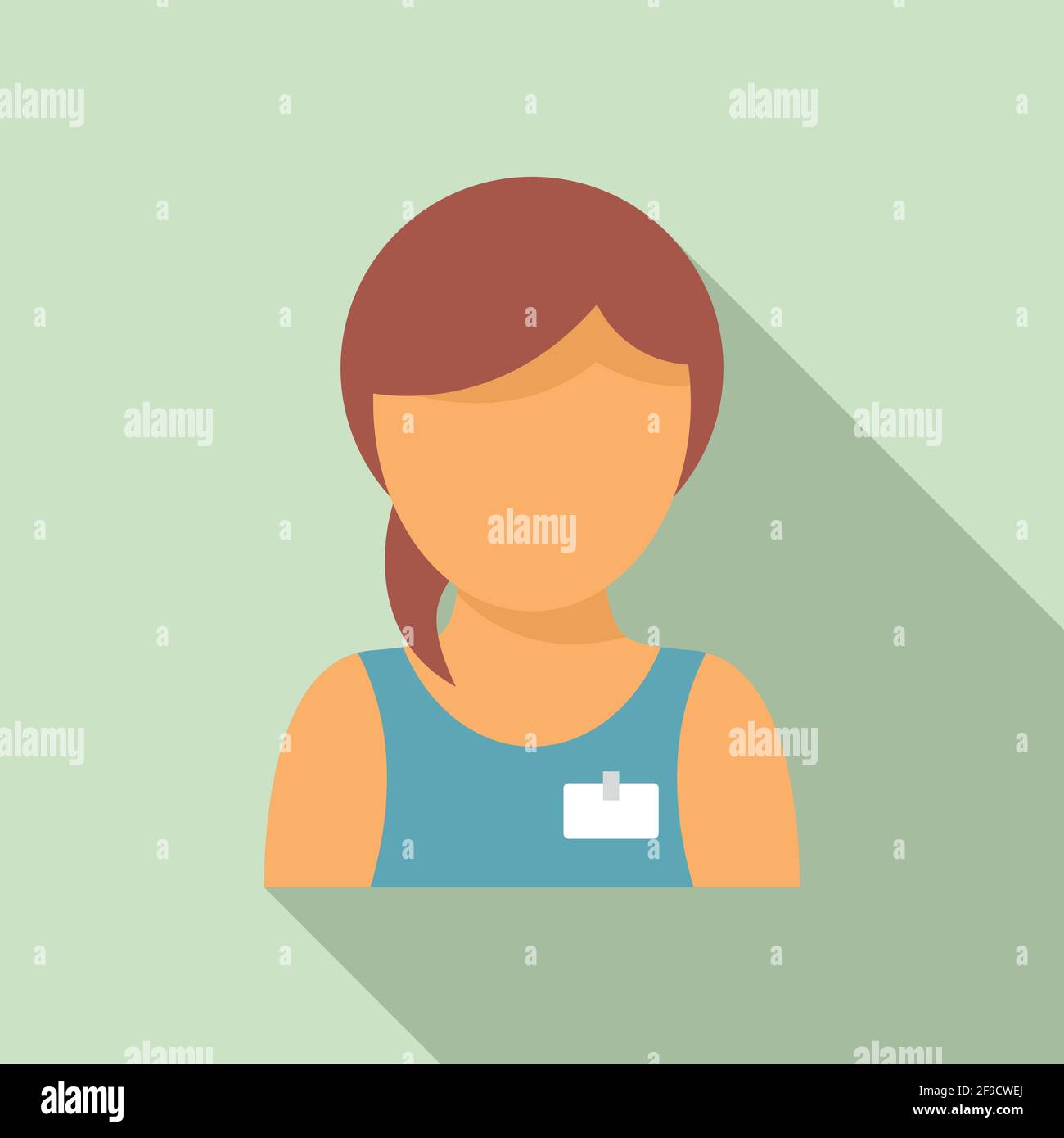 Woman personal trainer icon, flat style Stock Vector Image & Art - Alamy