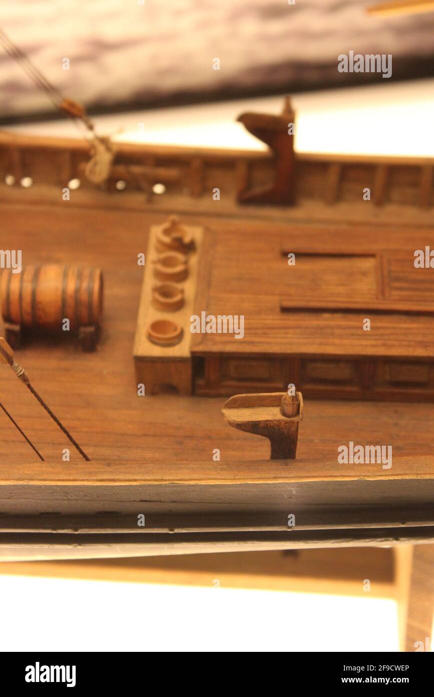 Wooden deck of a traditional boat seen from above Stock Photo - Alamy