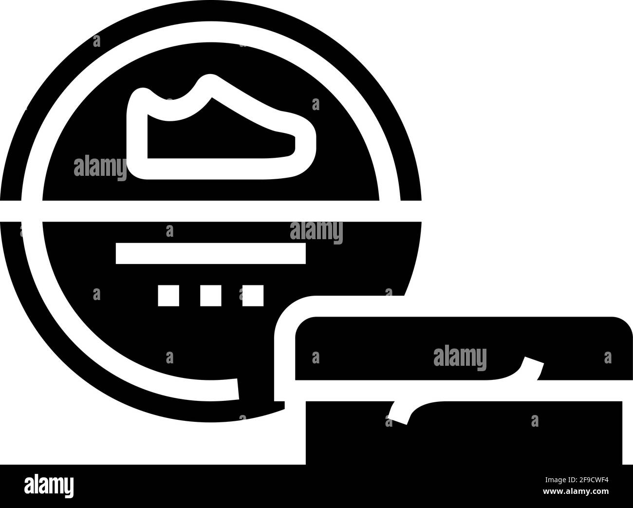 polishing paste shoe care line icon vector illustration Stock Vector ...