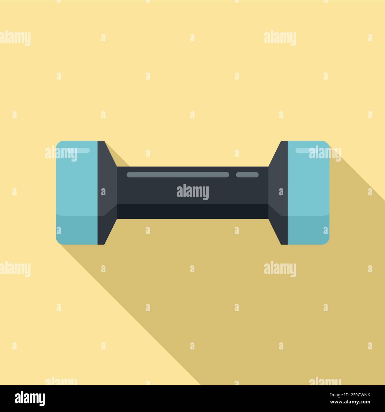 Gym dumbbell icon, flat style Stock Vector Image & Art - Alamy