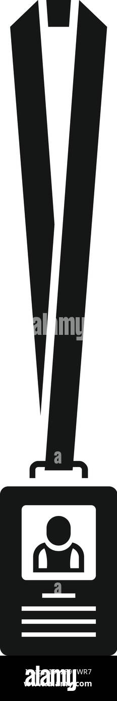 Gym trainer id card icon, simple style Stock Vector Image & Art - Alamy