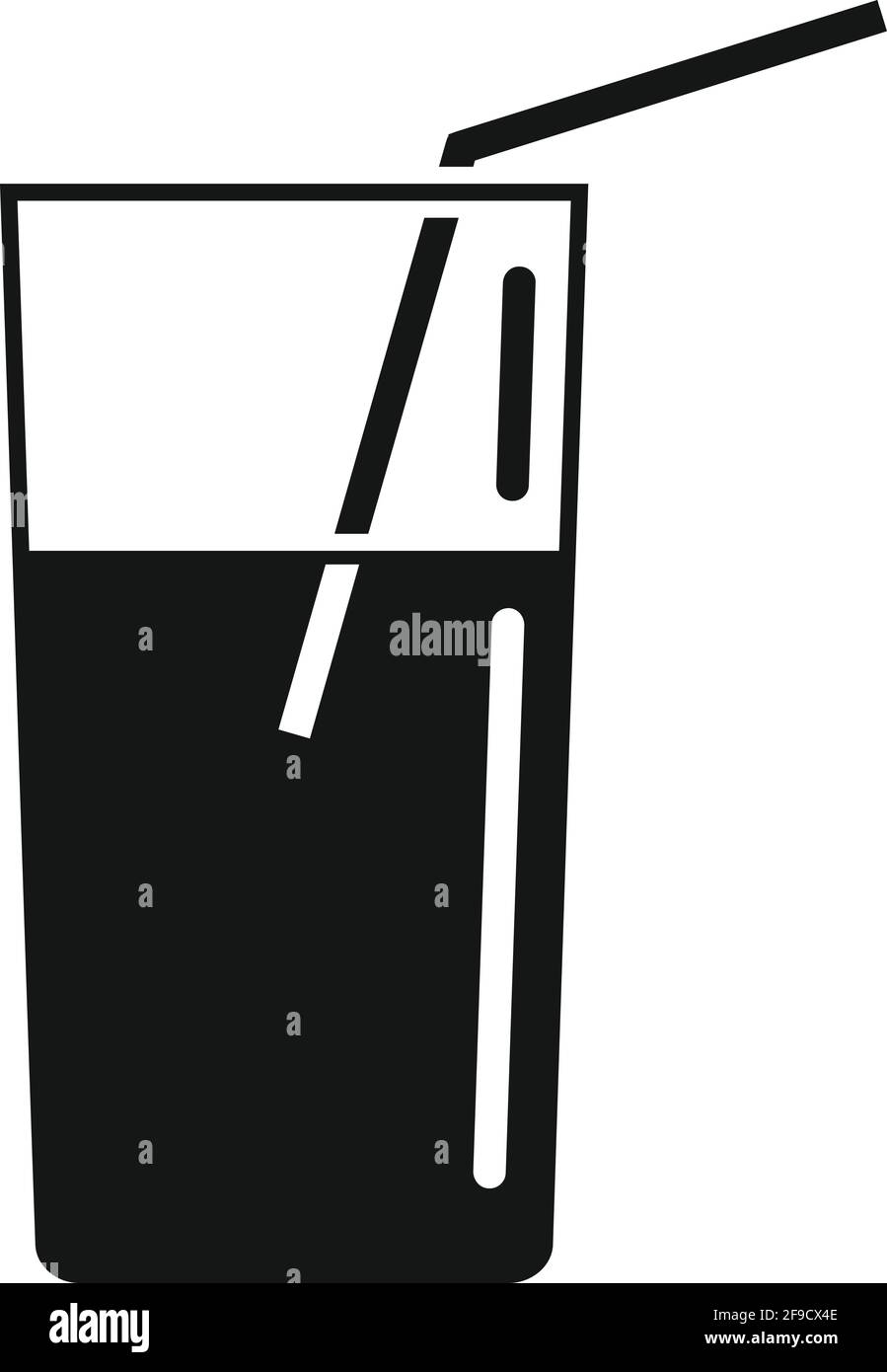 Juice glass icon, simple style Stock Vector Image & Art - Alamy