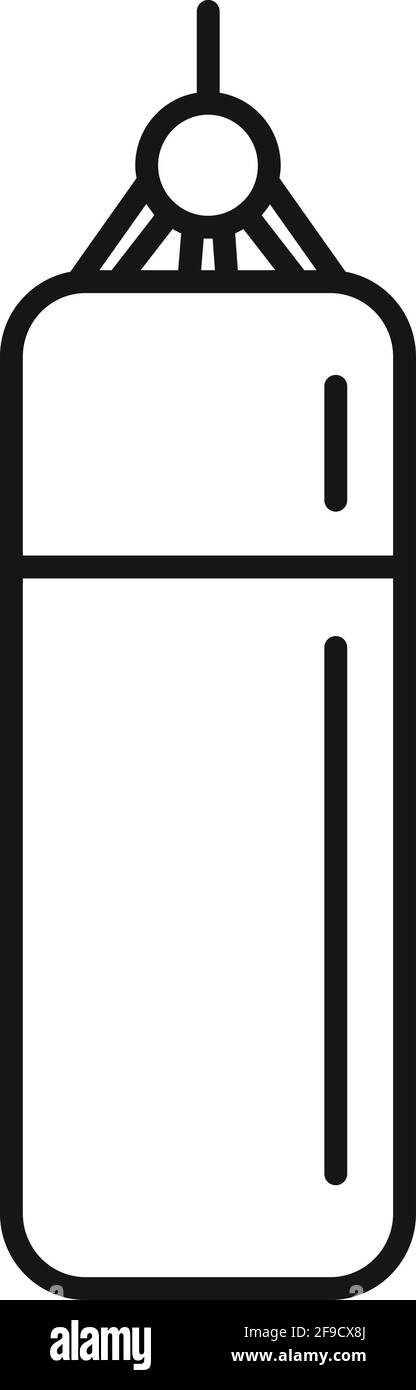 Black punching bag outline Stock Vector Images - Alamy
