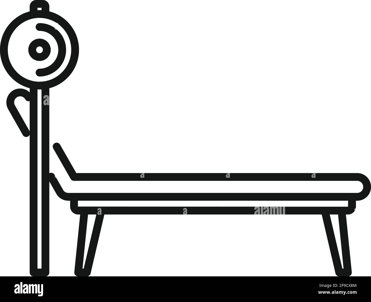 Gym bench icon, outline style Stock Vector Image & Art - Alamy