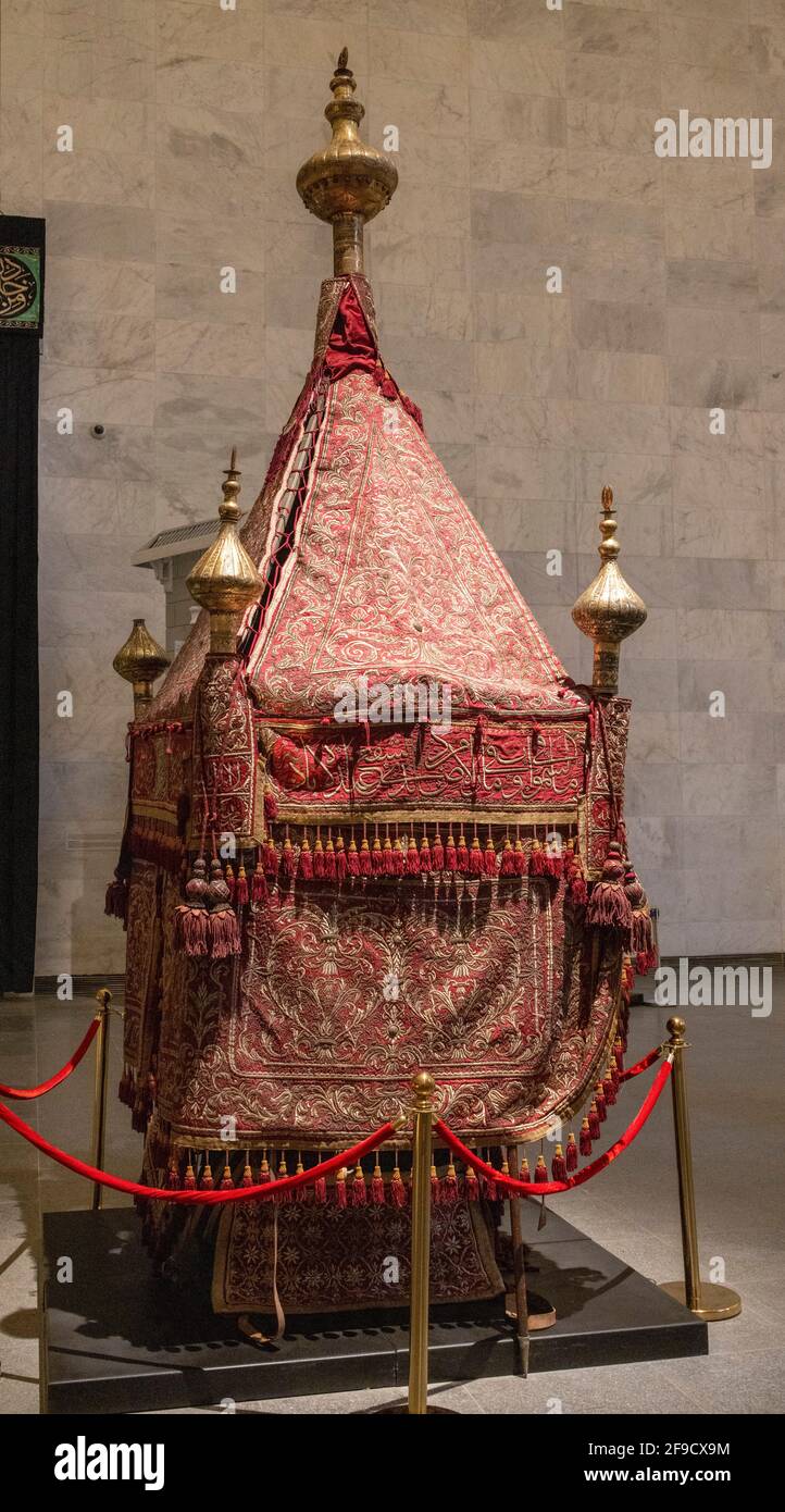 19th or early 20th century Hajj palanquin or Mahmal, National Museum of ...