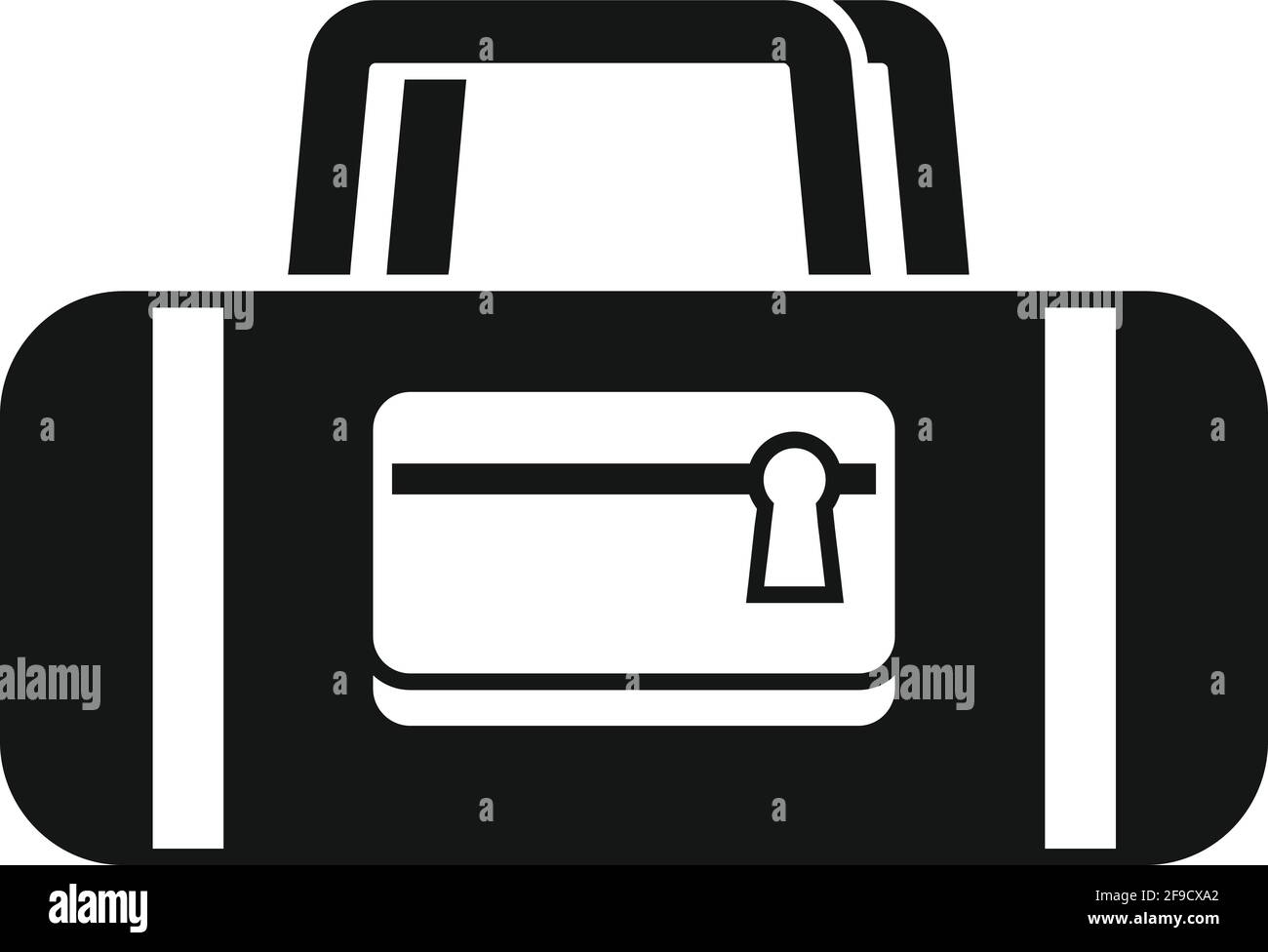 Sport bag icon simple Cut Out Stock Images & Pictures - Alamy