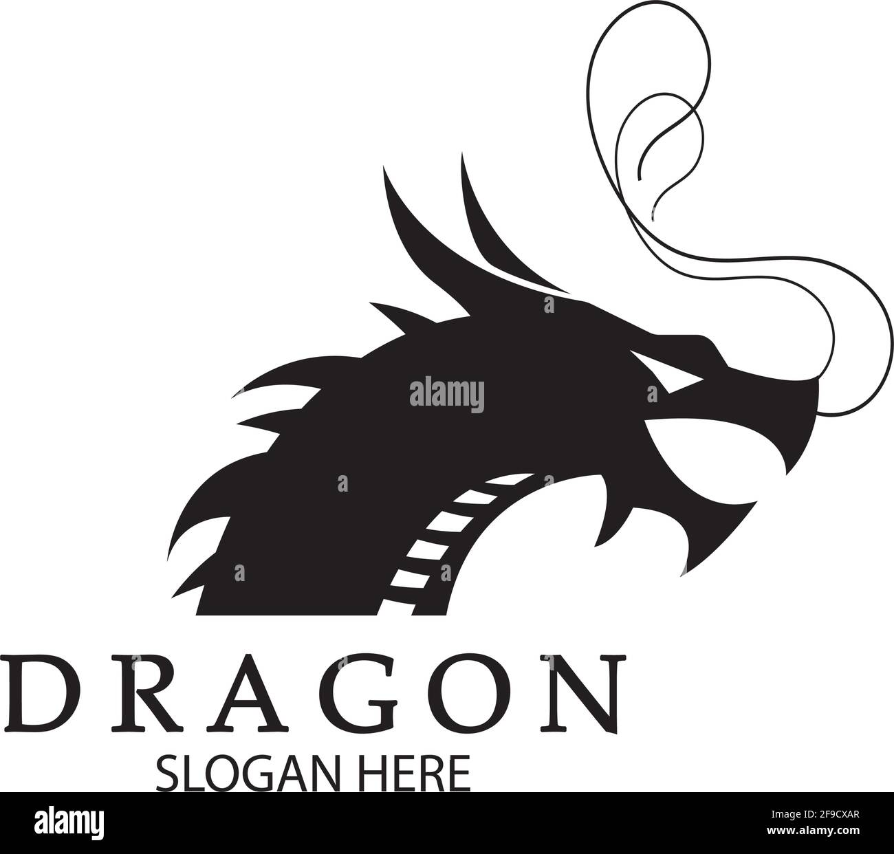 Dragon vector icon illustration design logo template Stock Vector Image ...